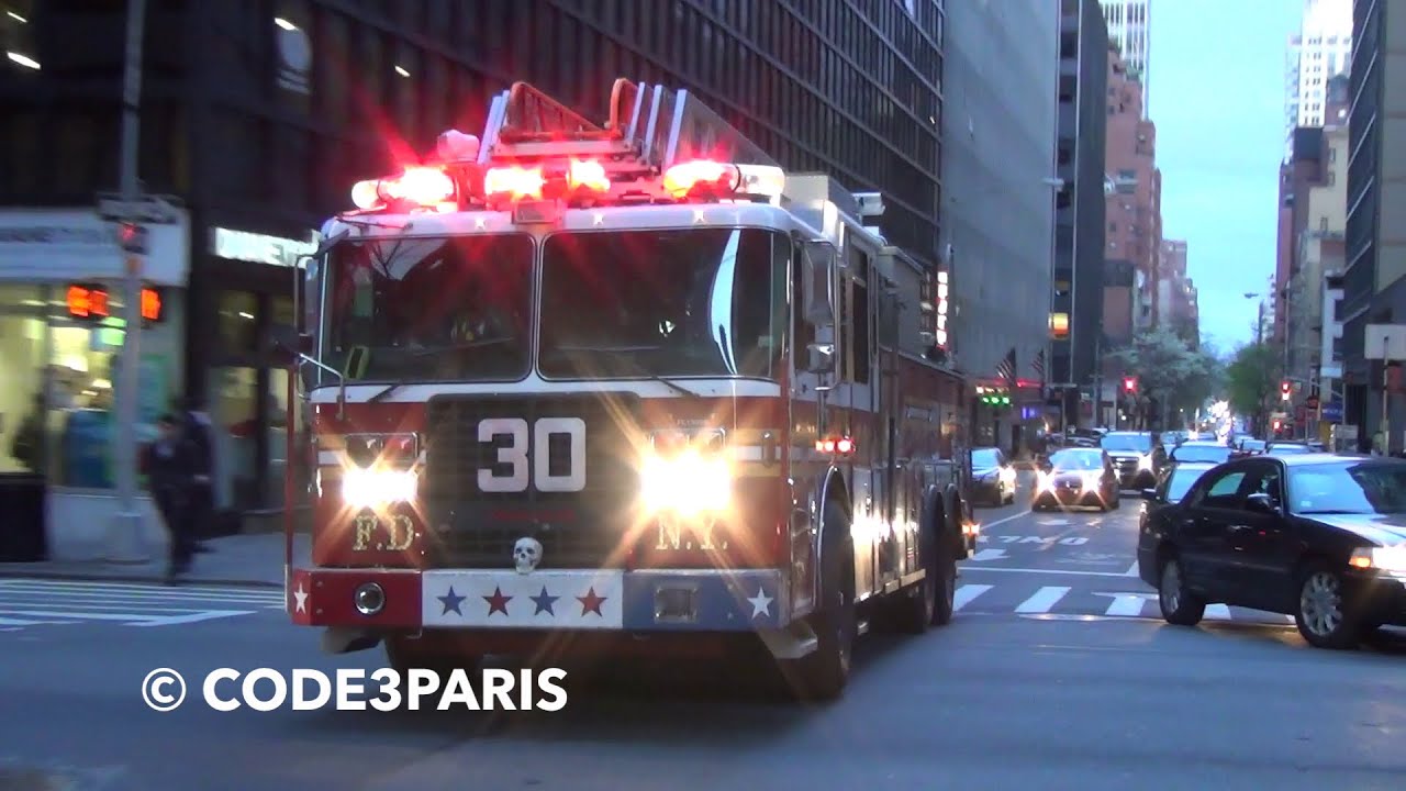 FDNY Ladder Company 30 (Acting Ladder 2) - YouTube
