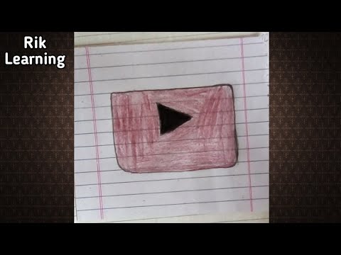 Drawing YouTube Logo | Satisfying Creative Art | Simple Drawing - YouTube