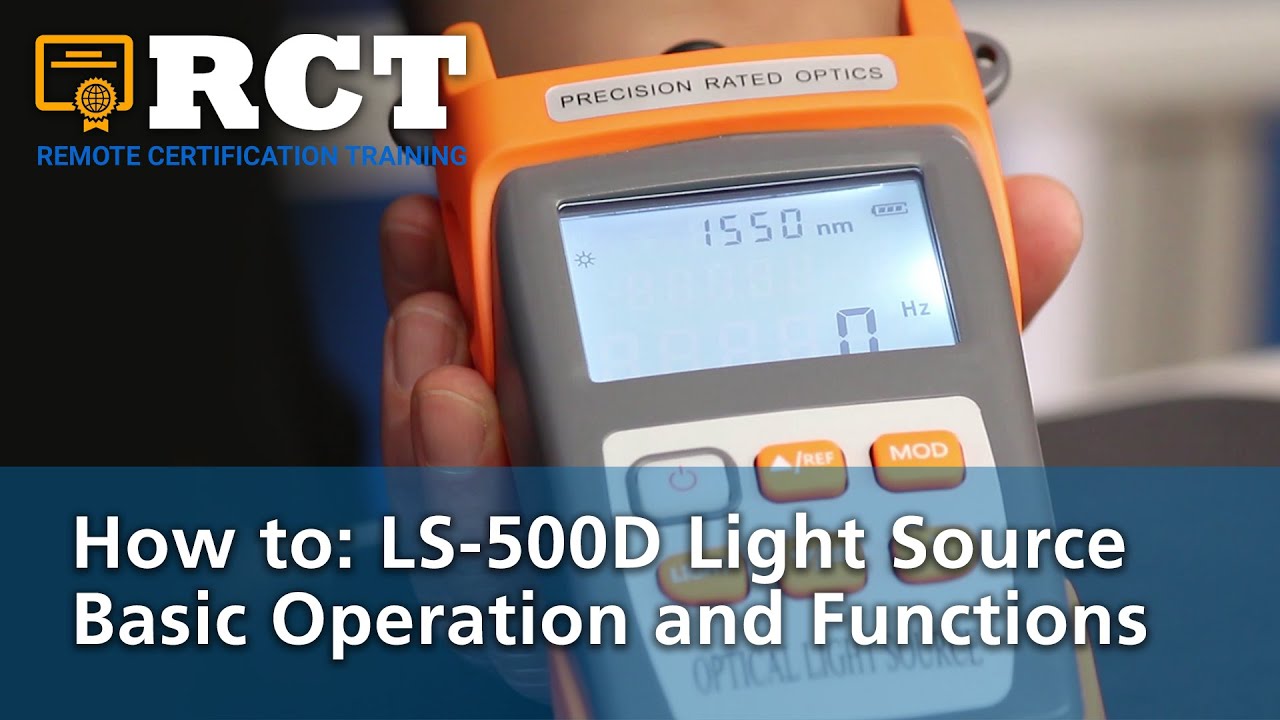 How to: LS-500D Light Source Basic Functions - YouTube