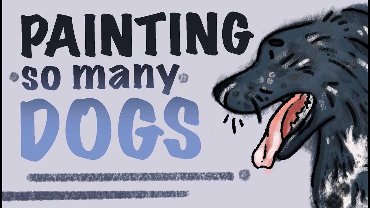 *procreate || painting dogs* - YouTube