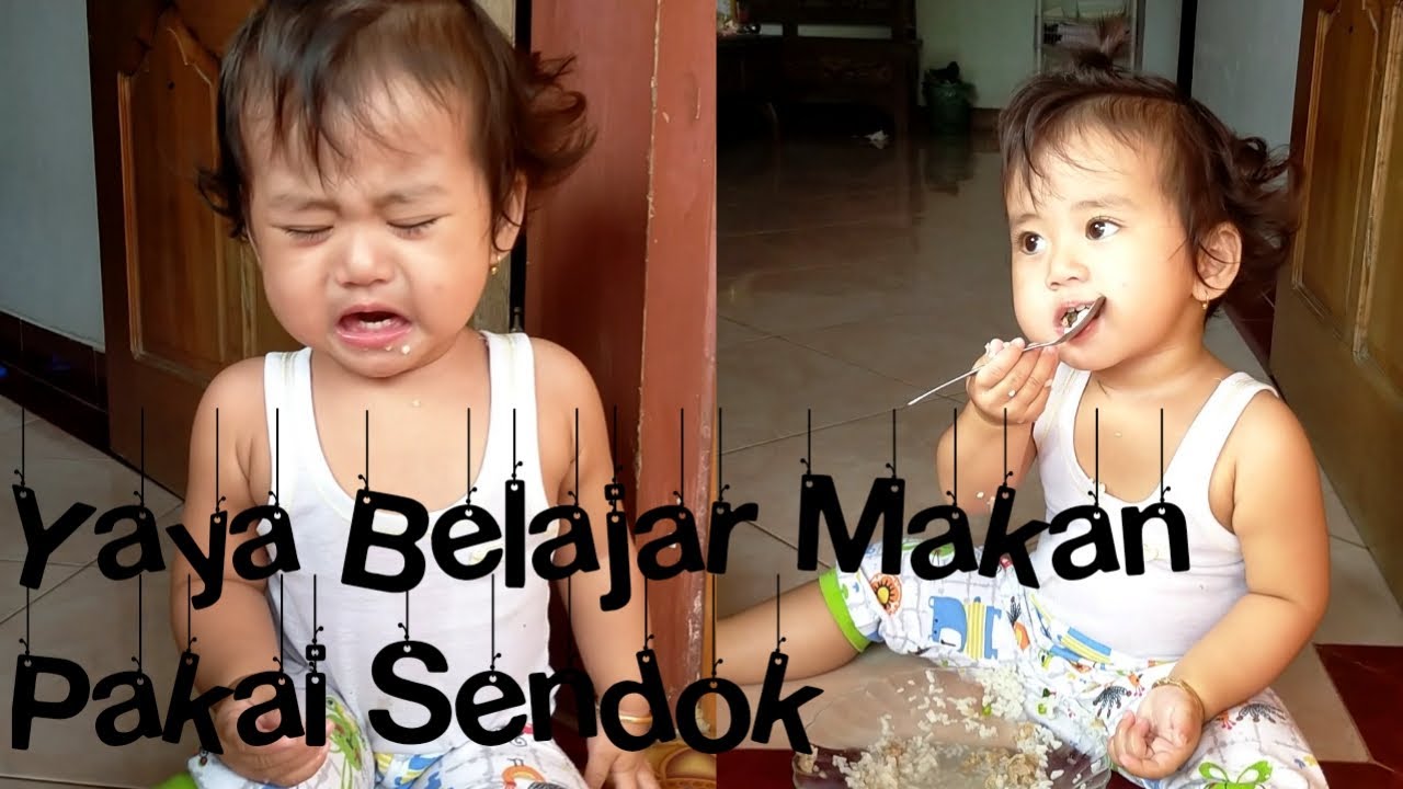 Belajar Makan Pakai Sendok - YouTube