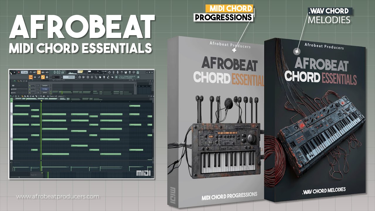 FREE DOWNLOAD 100+ Afrobeat MIDI Chord Essential Sample Pack Melody ...
