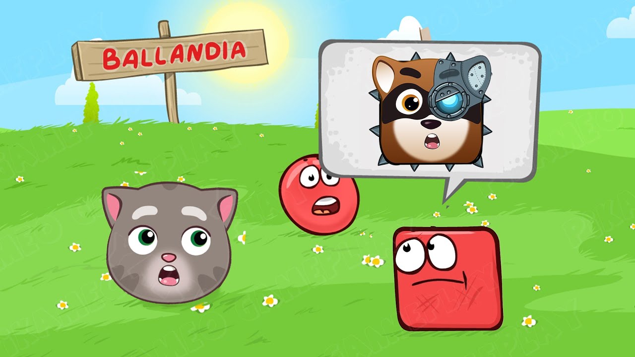 Talking Tom x Red Ball 4 | Talking Tom In Red Ball 4 Vs Raccoon Factory ...