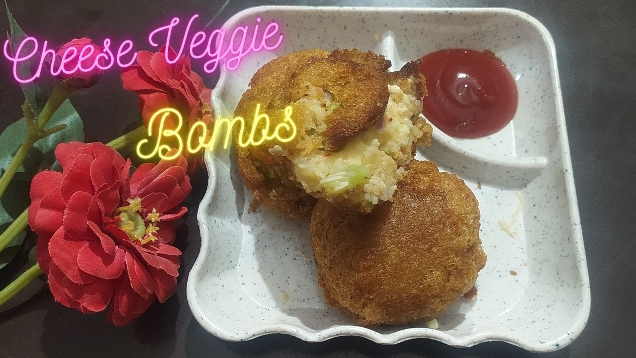 Cheesy veggie bomb | जब कुछ अच्छा खाने का मन करे -15 मिनट रेसिपी | Easy ...