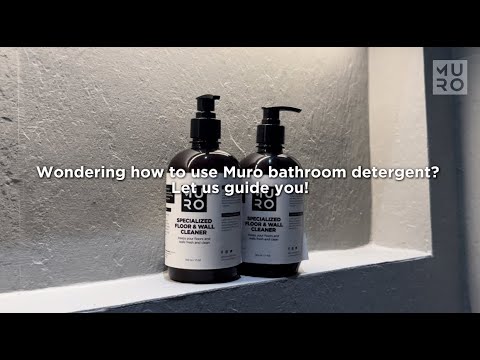 Muro Wall Finishes - How and why you should use Muro Bathroom Detergent ...