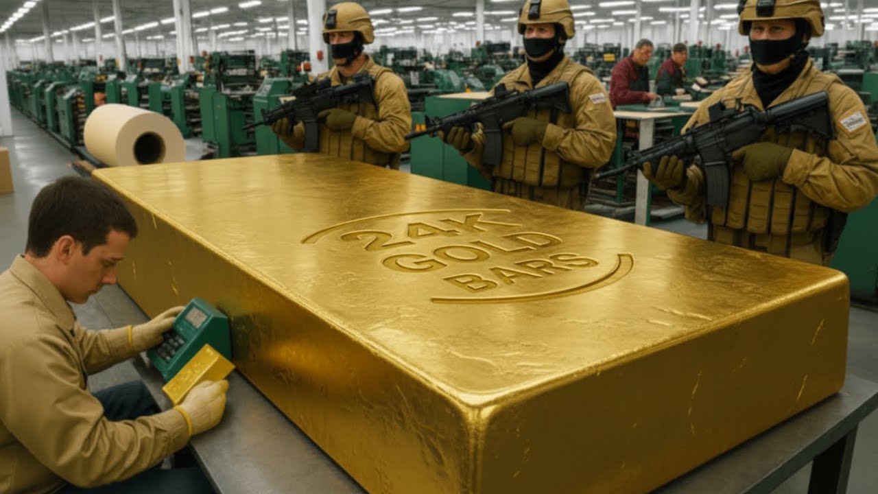 24K Gold Mining Factory – How From Raw Ore to Pure Gold Bars (Full ...