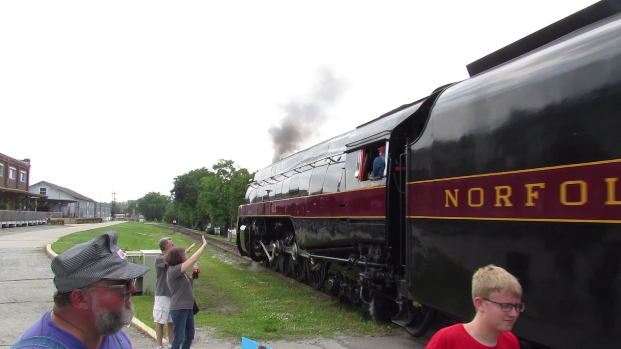 N&W Class J #611 at Spencer - YouTube