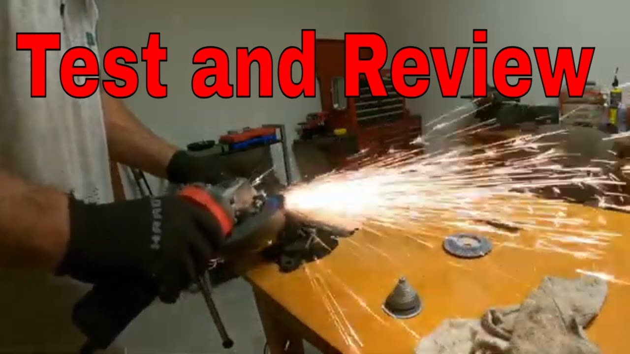 Harbor Freight 7 Amp Angle Grinder Test and Review - YouTube