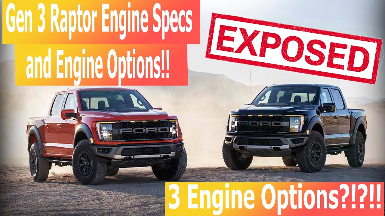 Gen 3 Raptor Engine Specs!! V8, and V6 Powerboost?!?!! - YouTube