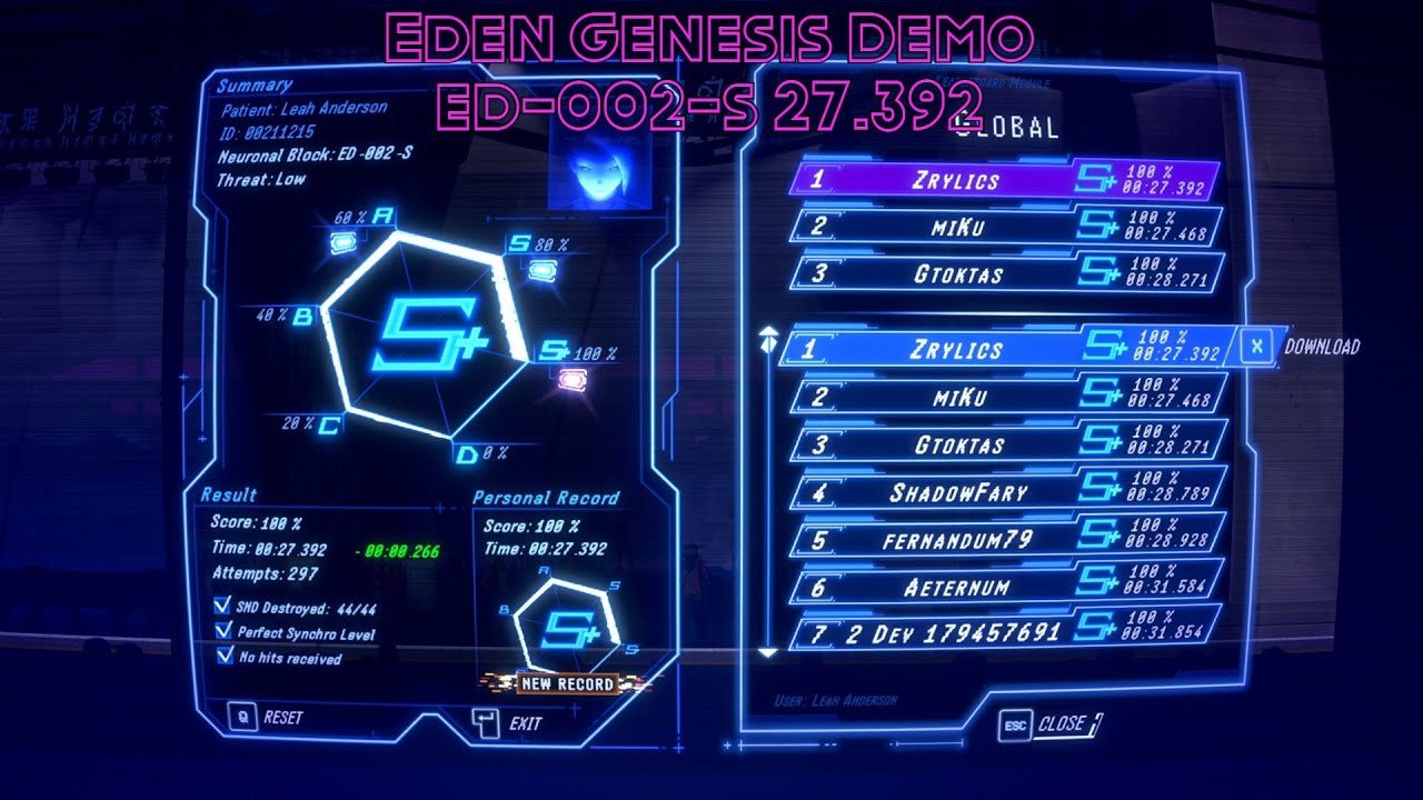 Eden Genesis Demo | ED-002-S | 27.392 - YouTube