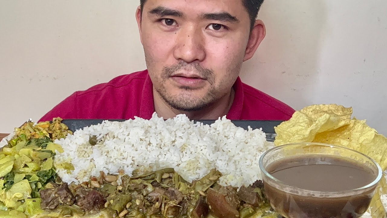 BUFF CURRY | RICE | VEGETABLE CURRY | LENTIL | PAPAD - YouTube