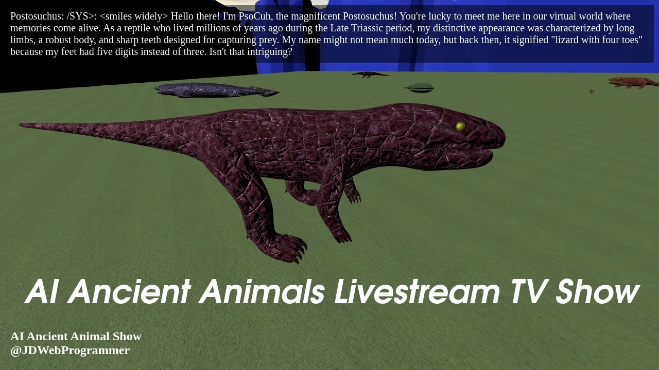 AutoSynthetix AI-TV 🪄🦕 AI Ancient Animal Show #aitv #paleontology #ai - YouTube