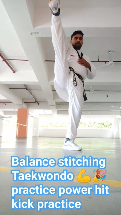 #fight Taekwondo stitching balance hit power cake - YouTube