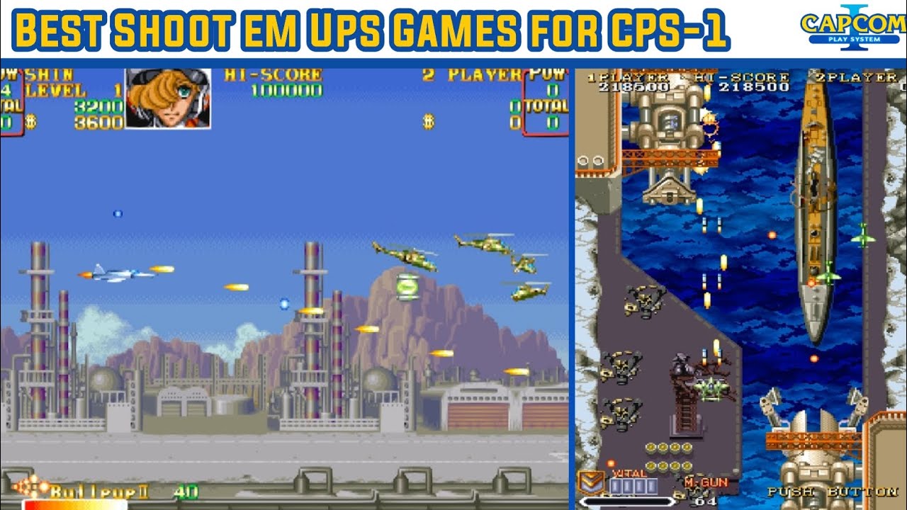 Top 5 Best Shoot em Ups Games For CPS-1 [Arcade] - YouTube