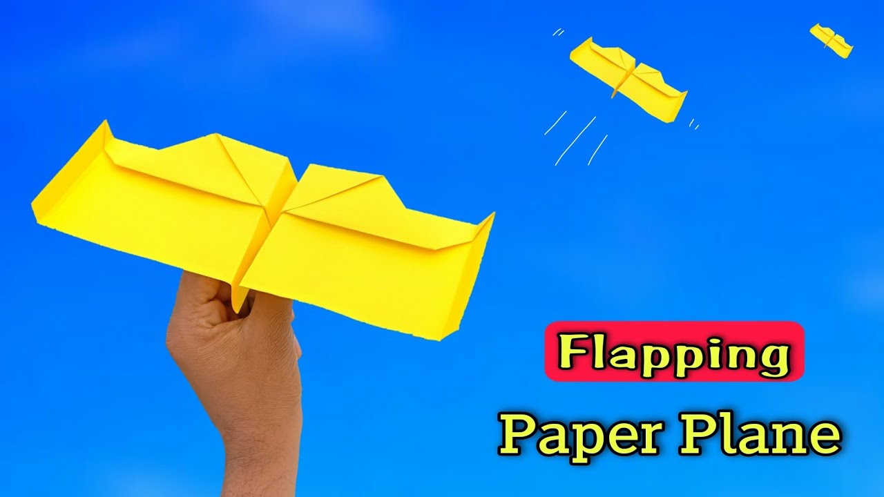 how to make flapping bird, paper flying plane, best flapping paper bird ...