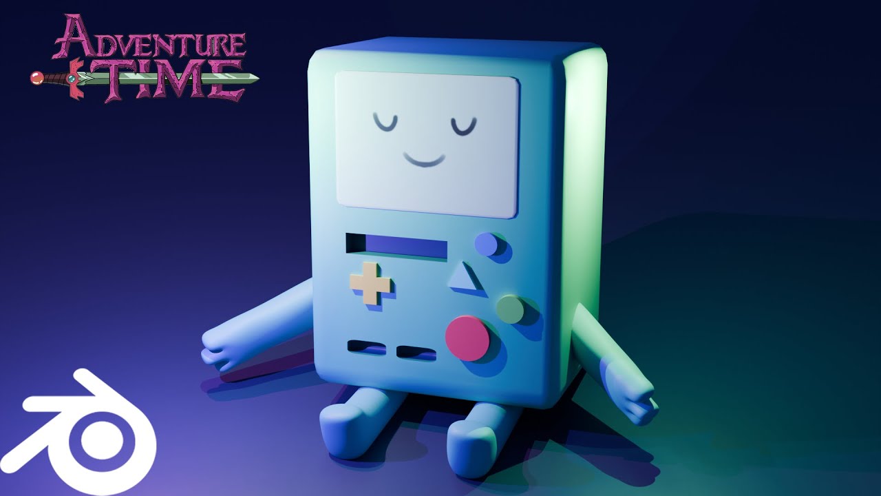 Adventure Time BMO 3D Modelling (Blender) - YouTube