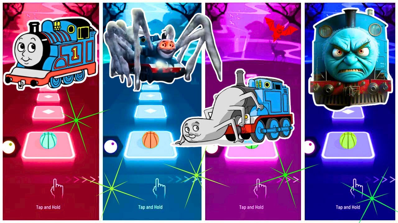 THOMAS THE TRAIN 🆚 THOMAS MONSTER SPIDER 🆚 THE SCARY THEME THOMAS 🆚 ...
