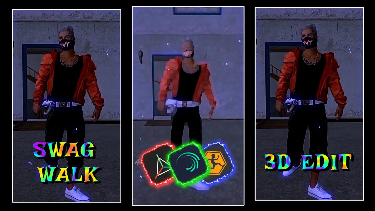 3D SWAG WALK ANIMATION 🥵🔥 || FF EDIT ALIGHTMOTION - YouTube
