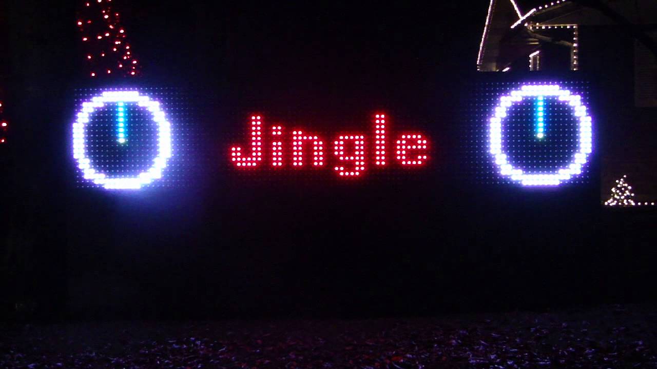 Christmas Pixel Sign - Jingle Bell Rock - YouTube
