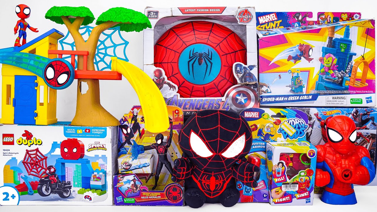 Marvel Spiderman Toys Unboxing Review | Spider Man Shield | Spidey ...
