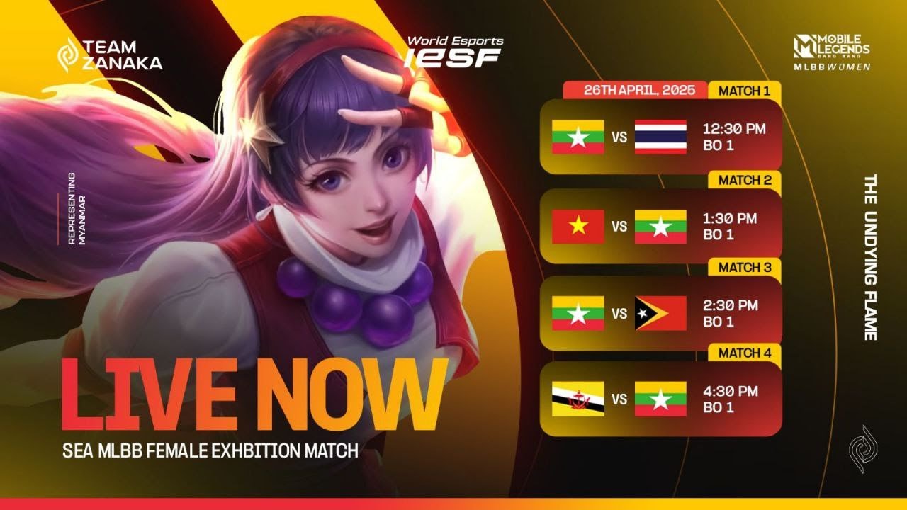 မြန်မာကိုယ်စားပြု Team Zanaka ရဲ့ MLBB ပွဲစဉ်တွေစတင်ပါပြီ - YouTube