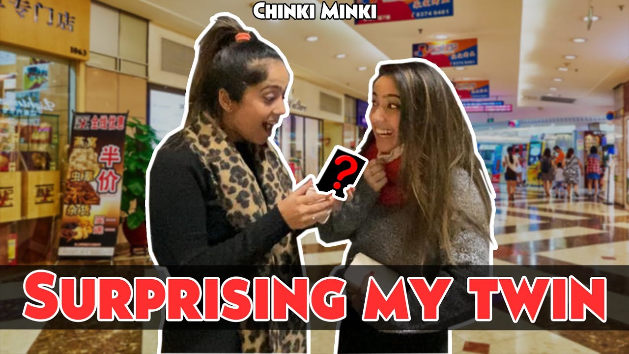 I Gave My Twin A Surprise π Chinki Minki Youtube