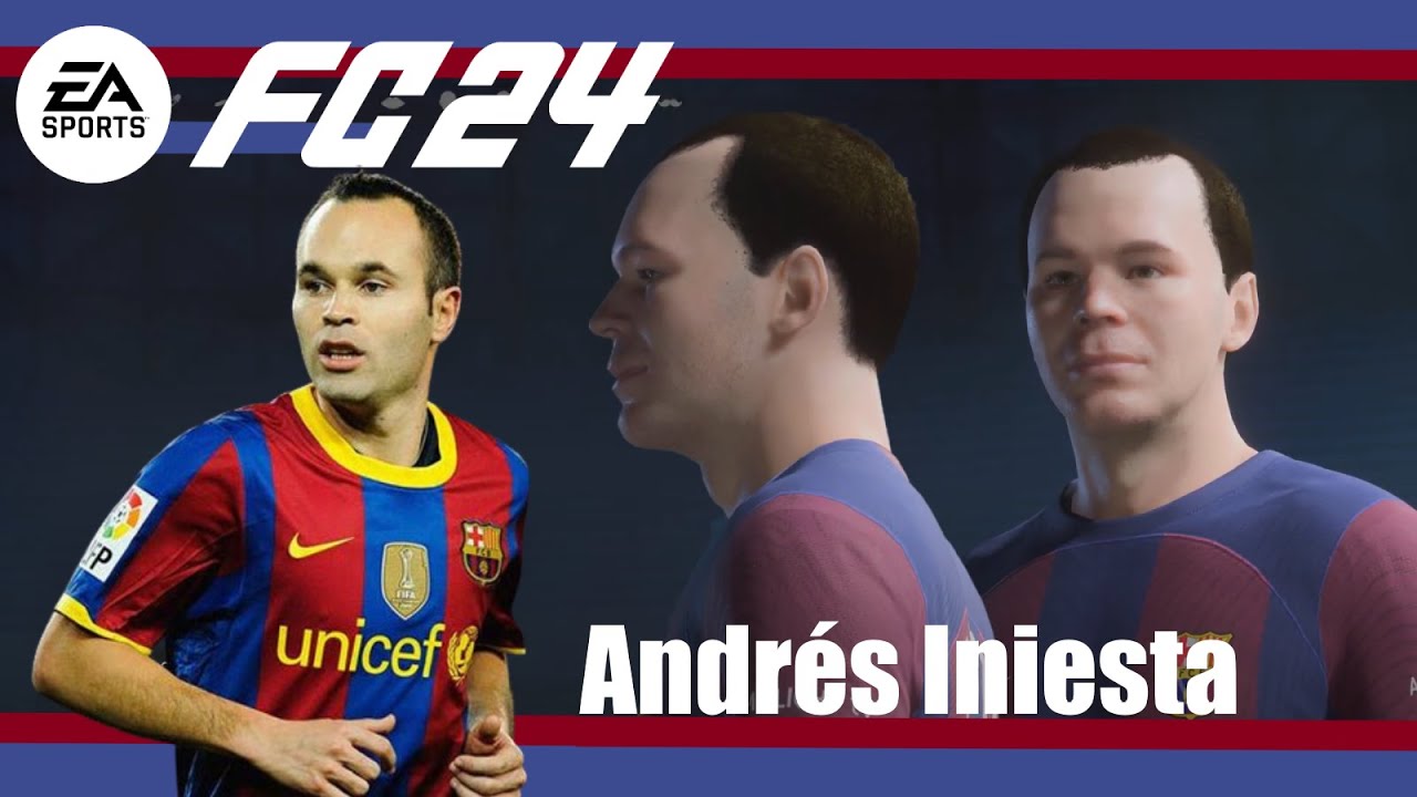 EA FC 24 - Create Andrés Iniesta Pro Clubs (Face Creation) - YouTube
