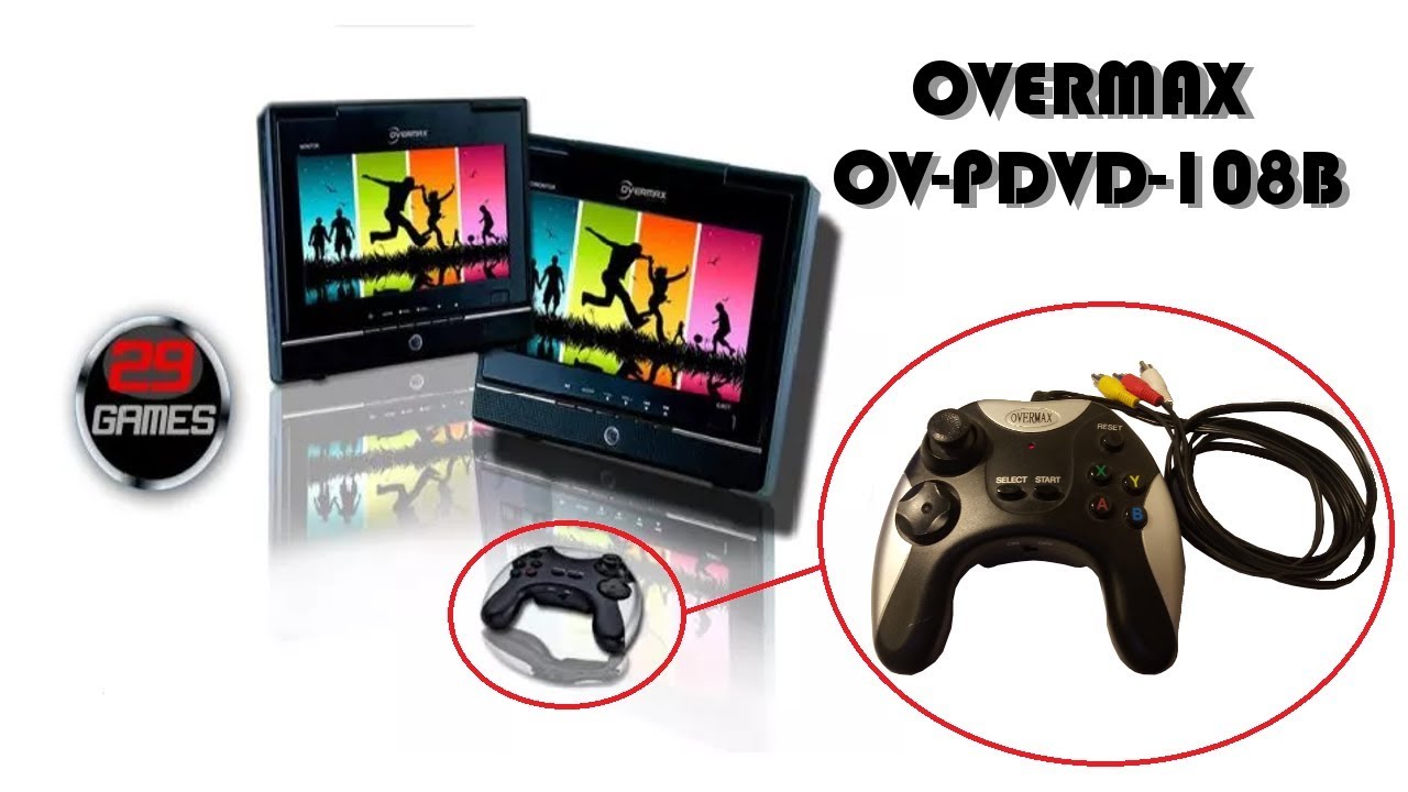 OVERMAX KONSOLA DO GIER OV PDVD 108B - PREZENTACJA I GAMEPLAY - YouTube