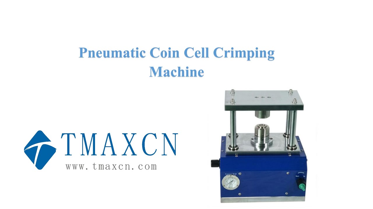 Pneumatic Coin Cell Crimping Machine - YouTube