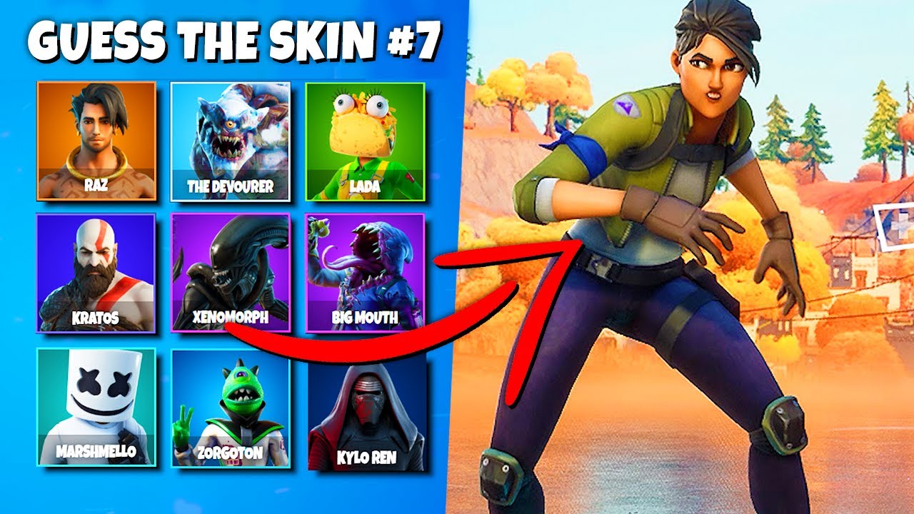 Guess The SKIN By The IDLE POSE #7 - FORTNITE CHALLENGE - YouTube