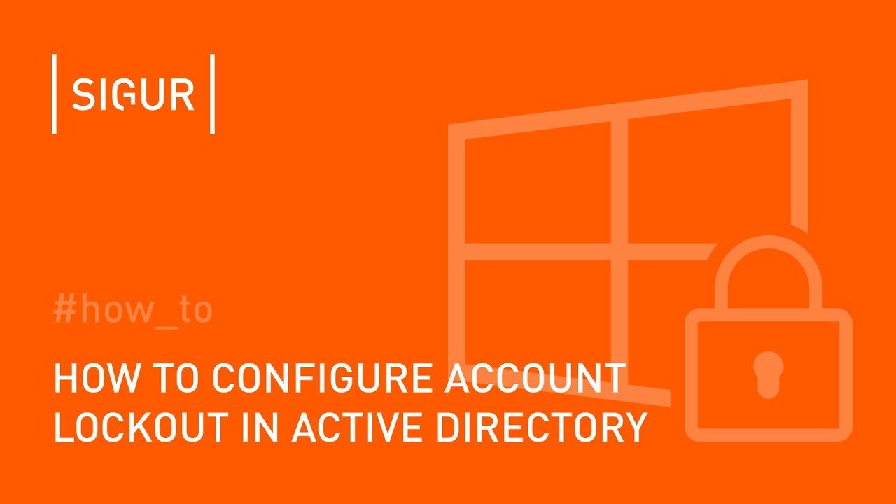 How to configure account lockout in active directory - YouTube