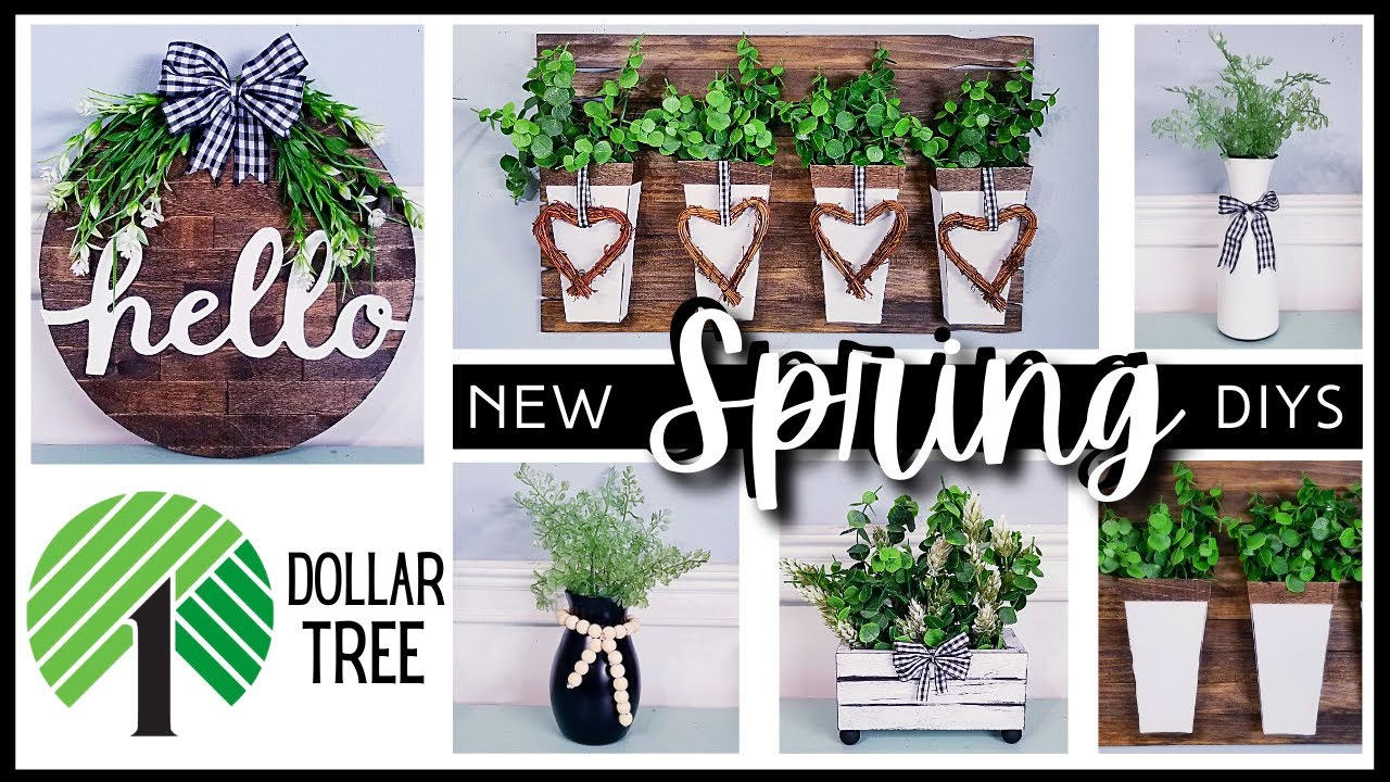 *NEW* DOLLAR TREE DIY | Spring & Farmhouse Home Decor | Easy Must Try ...