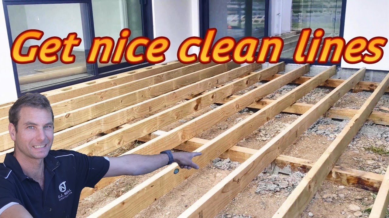How to lay hardwood decking - YouTube