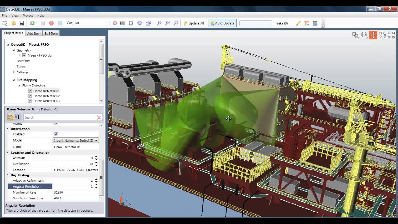 FPSO Fire and Gas Mapping using Detect3D - YouTube