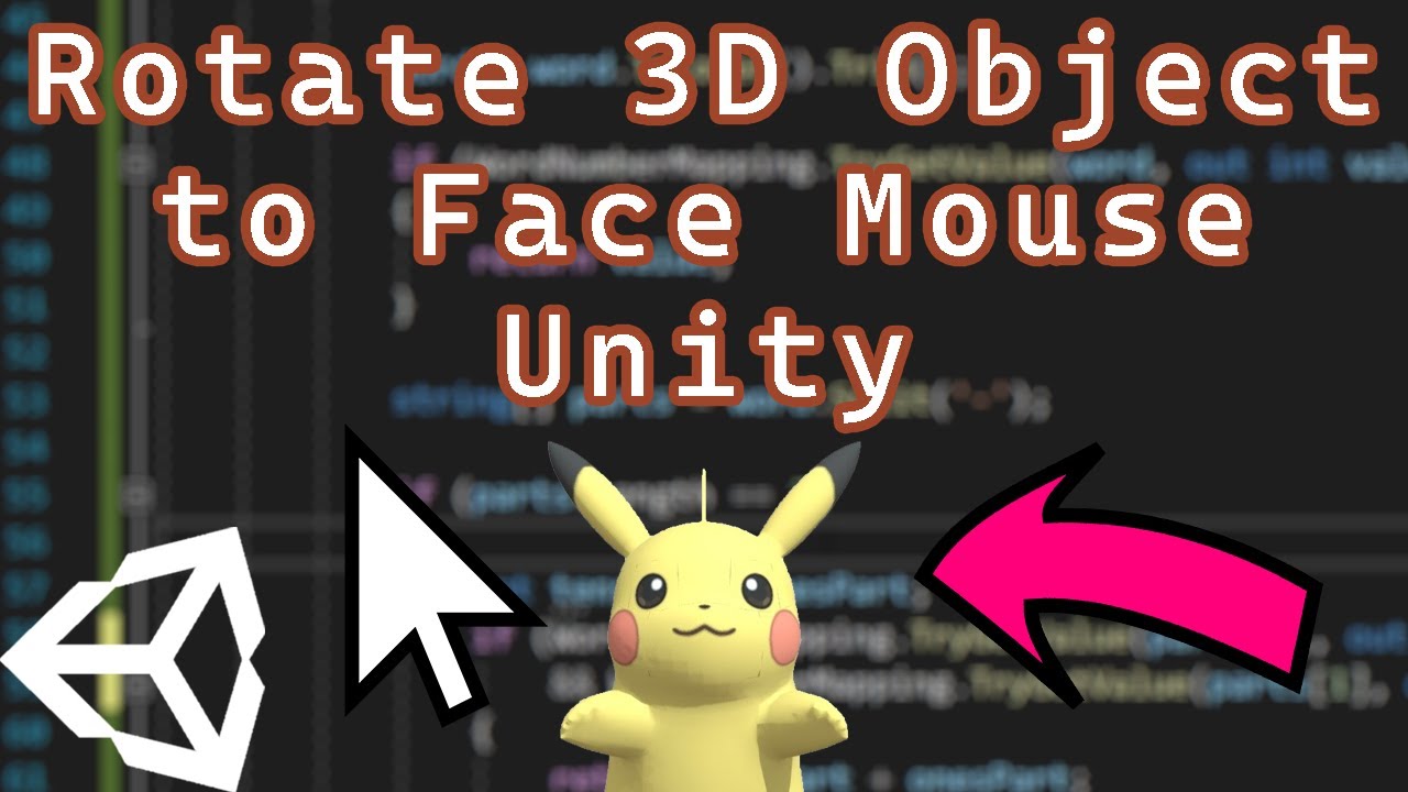 How to Rotate a 3D Object to Face the Mouse Position in Unity - YouTube