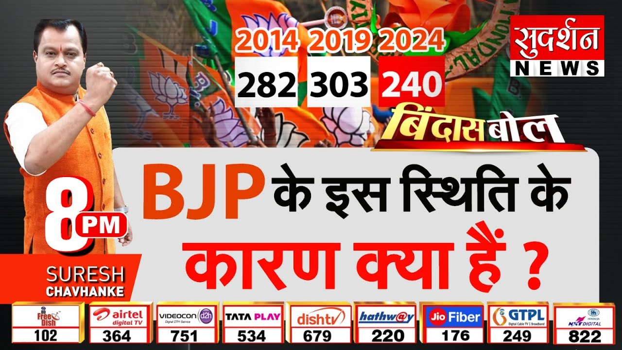 Bindas Bol: BJP के इस स्थिति के कारण क्या हैं | Loksabha Election 2024 Result | Suresh Chavhanke ...