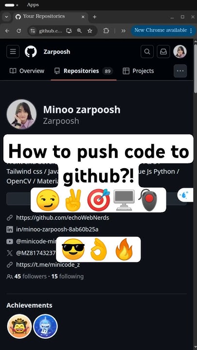 How to Push #code to #github? (Step-by-Step #asmr ) | #git & GitHub Tutorial for Beginners 2025 ...