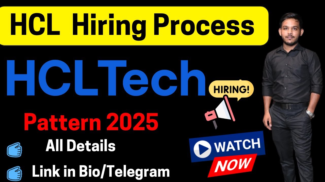 HCL Recruitment Process 2025 | Full details Watch Now #hcltech #hcl ...