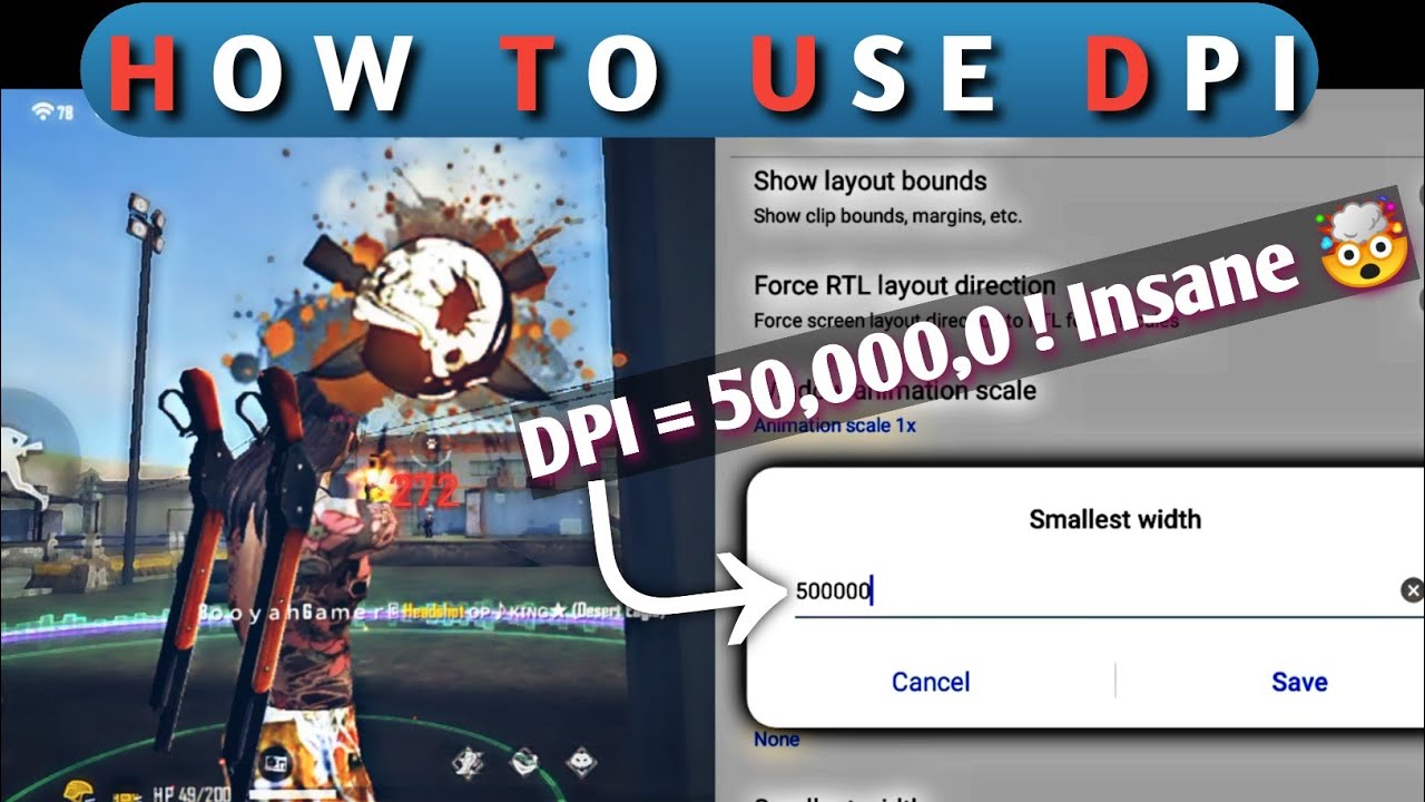 How To Use DPI And Be Like A Pro Player | Raistarr Used DPI ? 🤬 | Trick ...