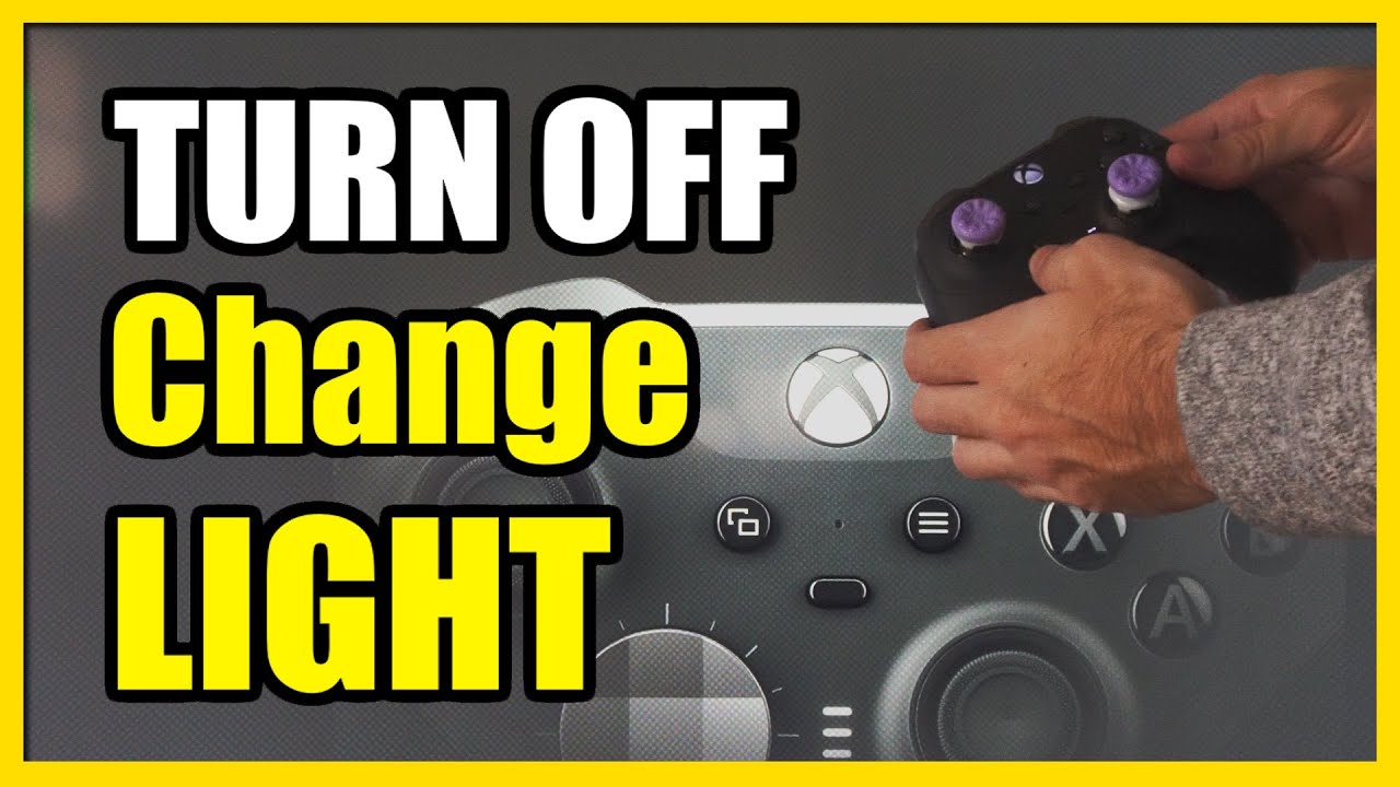 How to TURN OFF or Change LIGHT on Controller for Xbox Series X ...