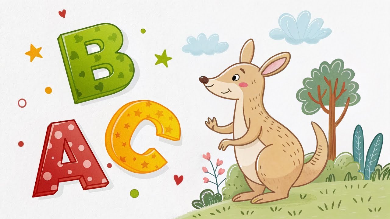 🦘 K is for Kangaroo 🦘 | Animal ABC Song for Kids | Bubble ABC 🫧 - YouTube