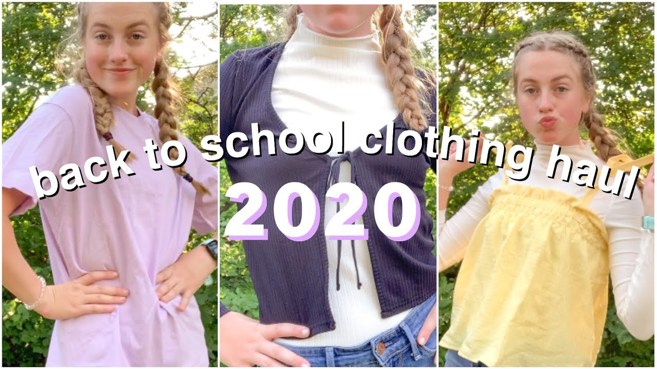 BACK TO SCHOOL try-on clothing haul 2020 !! - YouTube