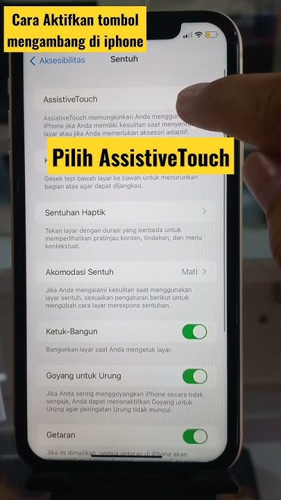 Cara aktifkan tombol mengambang (assistivetouch) pada Iphone iOS 16 - YouTube