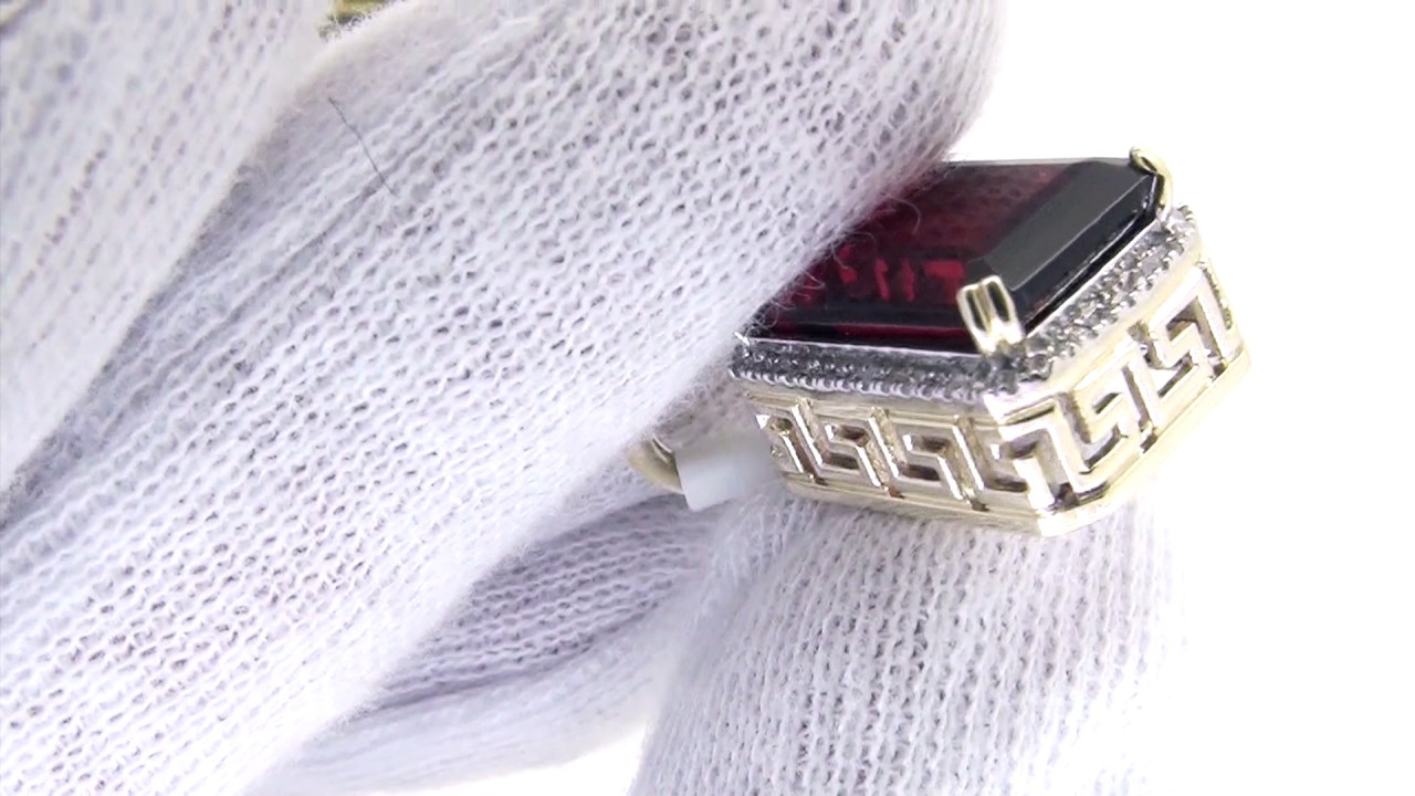 Rick Ross Style Red Gem Pendant | 10K Gold .20 Carat Diamonds - YouTube