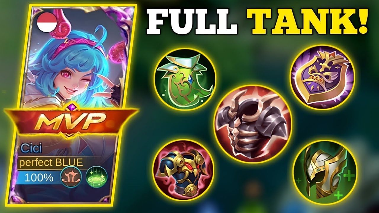 I'M A TANK! CICI BEST BUILD AND EMBLEM 2024 -MLBB🔥 #cicimlbb #cici # ...