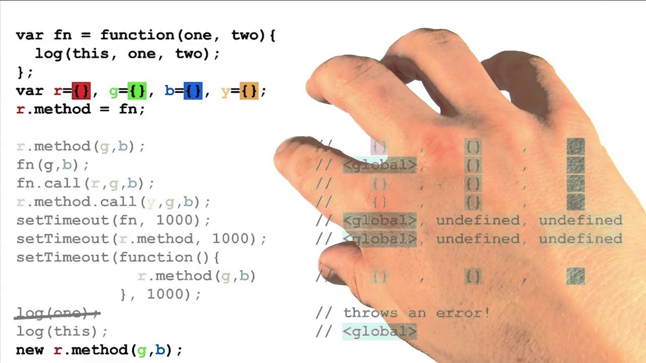 Predicting 'this' Output with 'new' - Object-Oriented JavaScript - YouTube