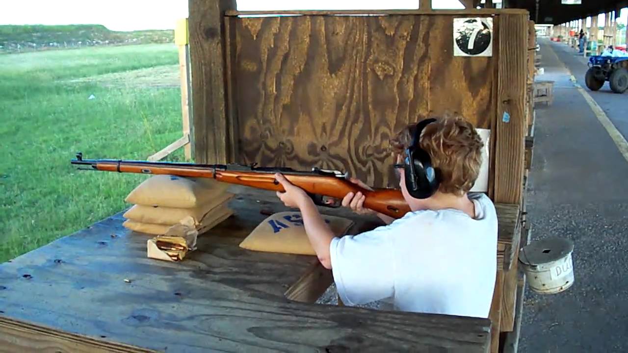 mosin nagant first time shooting - YouTube