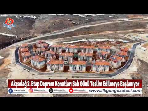 Akçadağ 2  Etap Deprem Konutları Salı Günü Teslim Edilmeye Başlanıyor