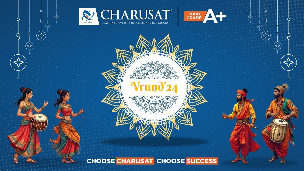 Vrund 2024 I The Annual Garba Fest of CHARUSAT - YouTube