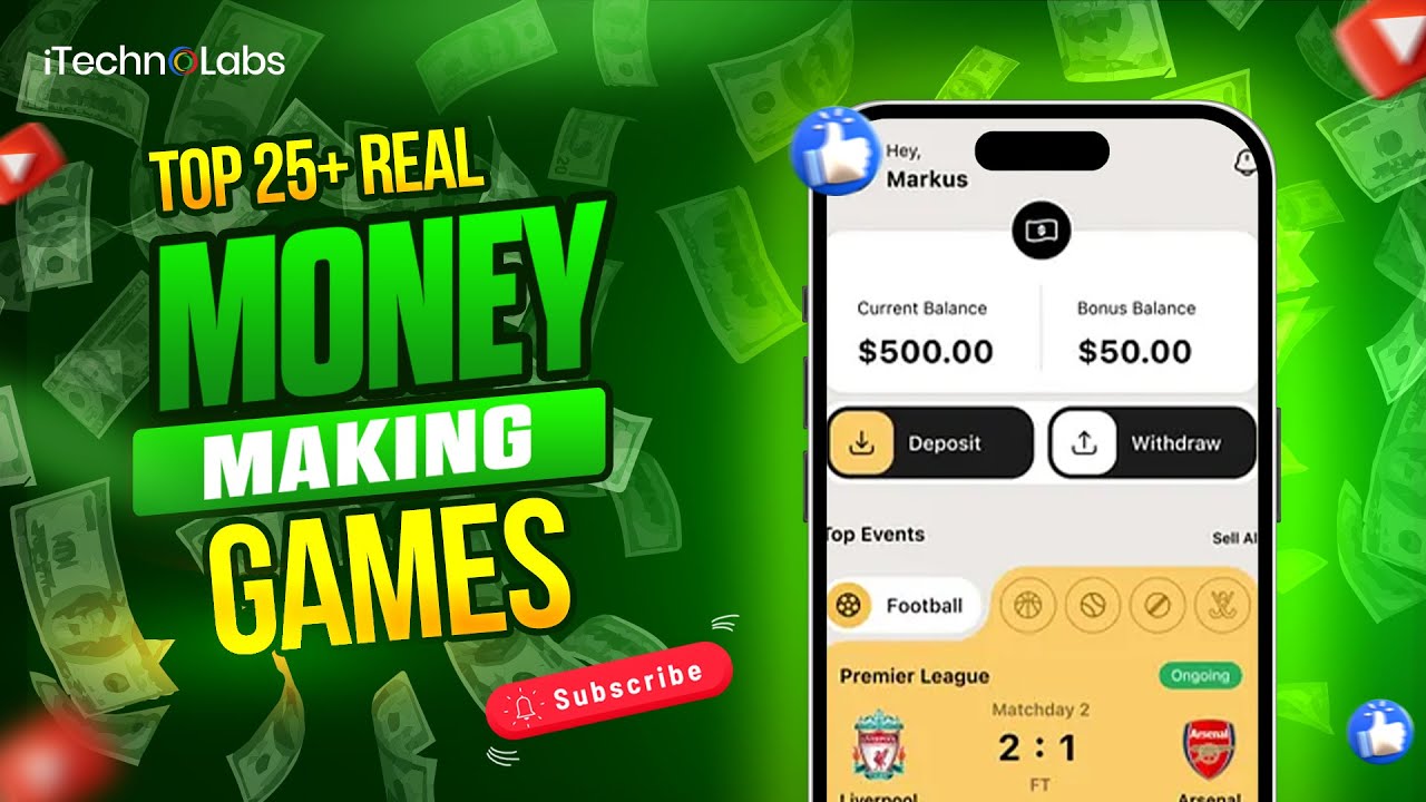 Top 25+ Real Money-Making Games For 2025 - YouTube